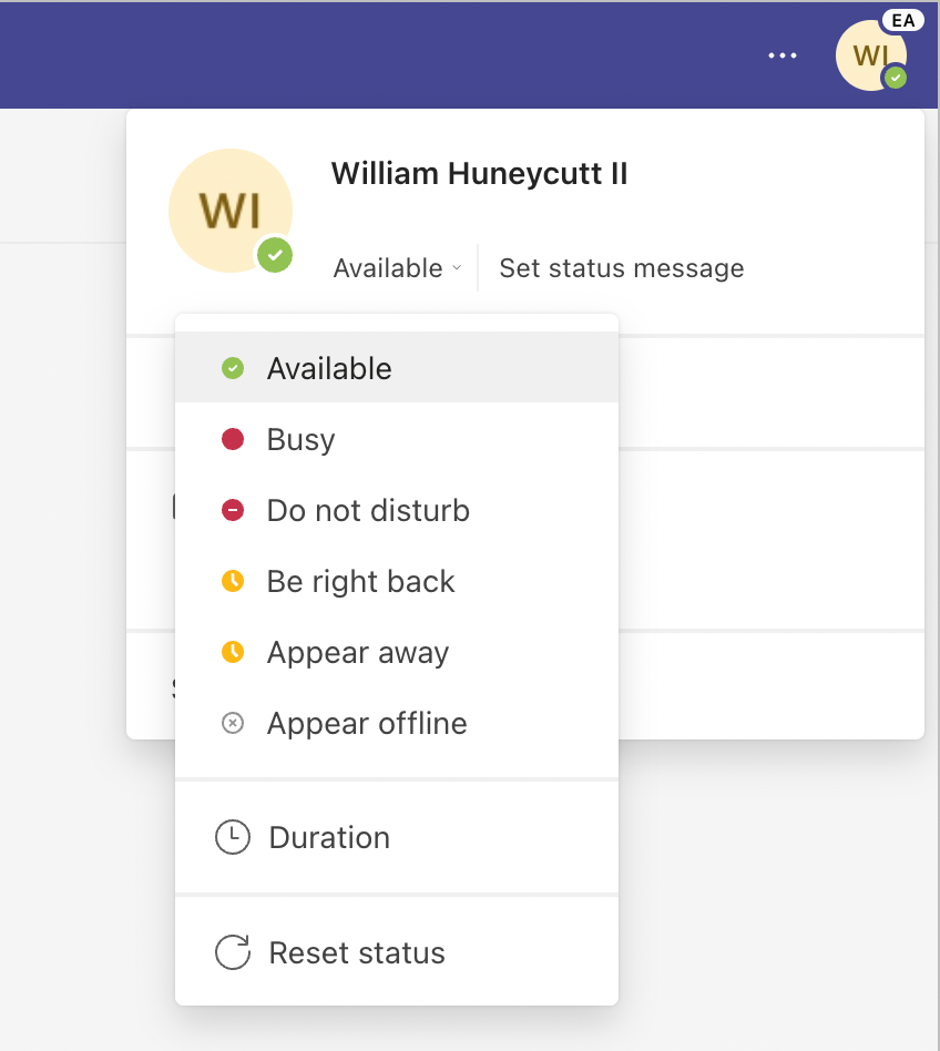 Status update: Learn how to change your status and set a message in ...